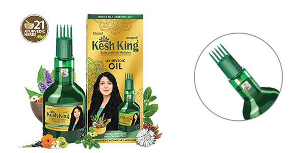Buy Kesh King Ayurvedic Hair Oil For New Hair Growth, Reduces Hairfall, Suitable For Men & Women ...