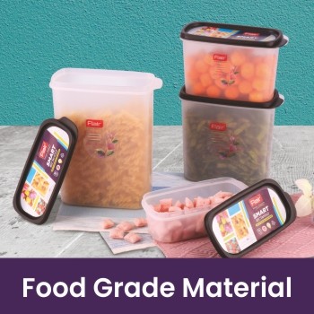 Buy Flair Plastics Plastic Smart Rectangle Container - Assorted Colour ...