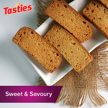 Buy Tasties Rusk - Ragi 2x200 gm (Multipack) Online at Best Price. of ...