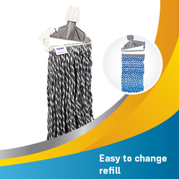 Buy Gebi Clip & Fit Cotton Floor Mop - 120 cm Online at Best Price of ...