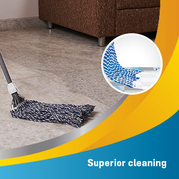 Buy Gebi Clip & Fit Cotton Floor Mop - 120 cm Online at Best Price of ...