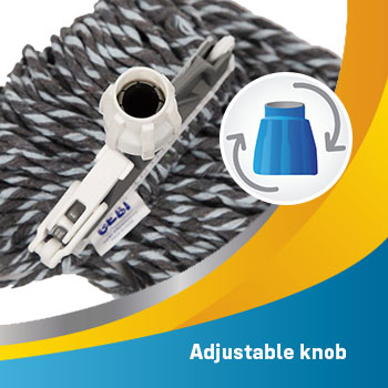 Buy Gebi Clip & Fit Cotton Floor Mop - 120 cm Online at Best Price of ...