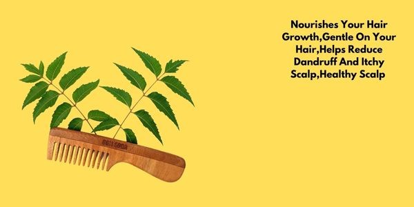 Buy Goli Soda Neem Wood Comb - Wide Tooth With Handle, Boosts Blood ...