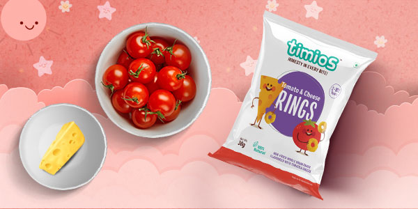 Buy Timios Snacks Rings Tomato Cheese 2 Years 100 Natural Healthy 30 Gm ...