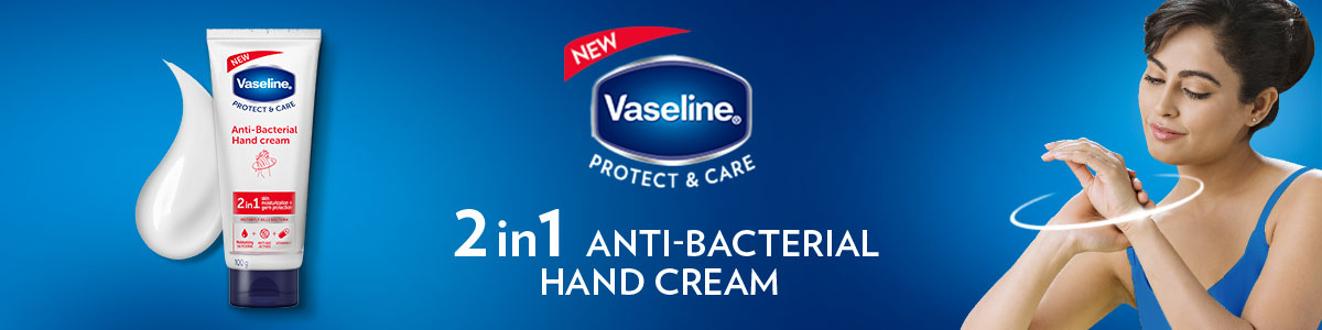 Buy Vaseline Protect & Care Anti-Bacterial Hand Cream - 2 In 1 Skin ...