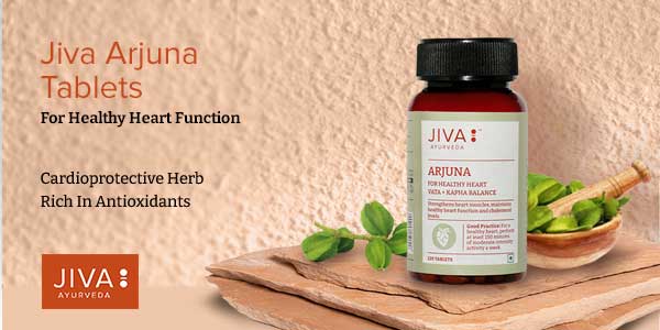Buy Jiva Ayurveda Arjuna Tablet - Strengthens Heart Muscles, Manages Blood Pressure Online at ...