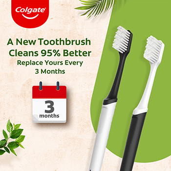 Buy Colgate RecyClean Toothbrush - 100% Recycled Plastic, Soft Online ...