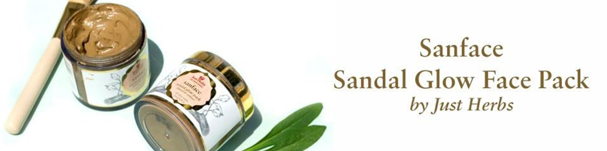Buy Just Herbs Sanface Sandal Glow Pack - Fennel & Vetiver, All Skin ...