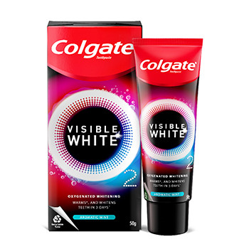 Buy Colgate Visible White O2, Teeth Whitening Toothpaste, Peppermint ...