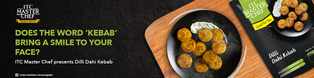 Buy ITC Master Chef Dilli Dahi Kebab - Veg Frozen Snack, Ready To Cook ...