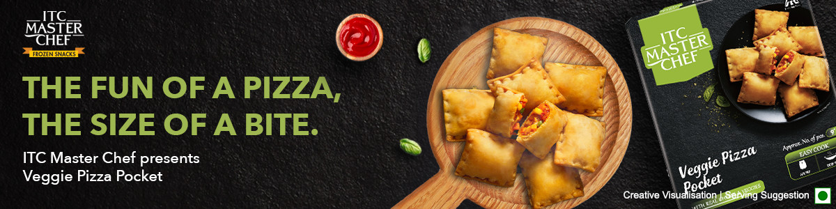Buy ITC Master Chef Veggie Pizza Pocket - Veg Frozen Snack, Ready To ...