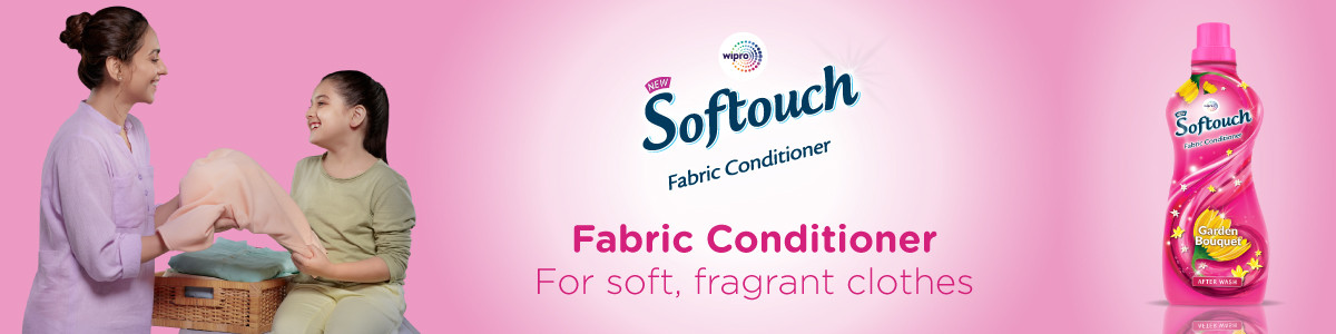 Buy Wipro Softouch Fabric Conditioner Garden Bouquet 800 Ml Bottle ...