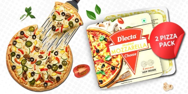 Buy Dlecta Shredded Mozzarella Pizza Cheese 500 Gm Online at the Best ...