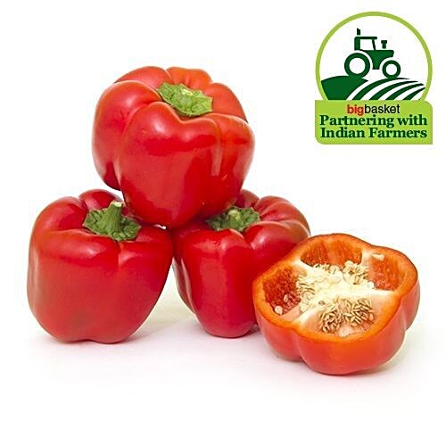 Buy Fresho Capsicum Red 500 Gm Online At Best Price of Rs 73 - bigbasket