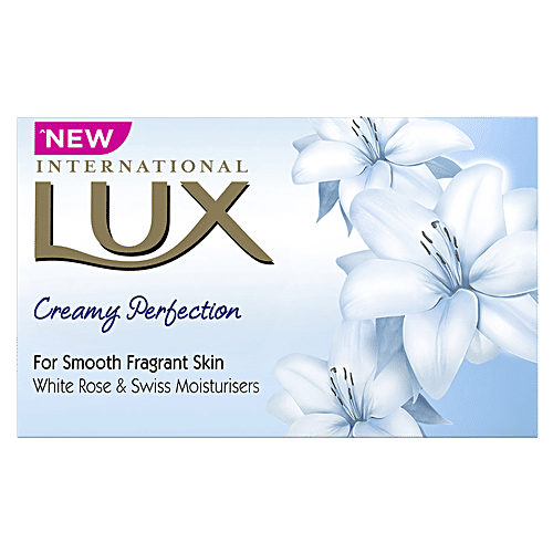Buy Lux International Creamy White Soap Bar 125 Gm Carton Online At ...
