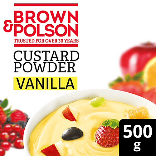 Buy Brown Polson Custard Powder Vanilla Flavor 500 Gm Online At Best ...