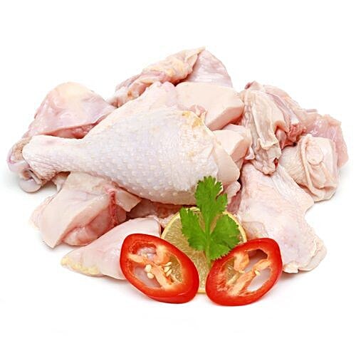 Buy Fresho Chicken Roughly Cut Large Pieces - With Skin 1 Kg Online at ...