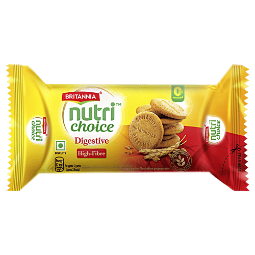 Buy Britannia Nutri Choice Hi Fibre Digestive Biscuits 100 Gm Pouch ...
