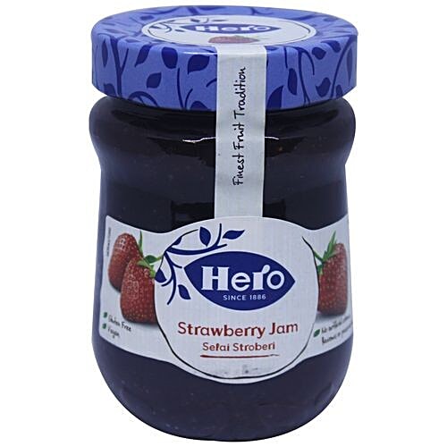Buy Hero Preserve Strawberry 340 Gm Jar Online at the Best Price of Rs ...