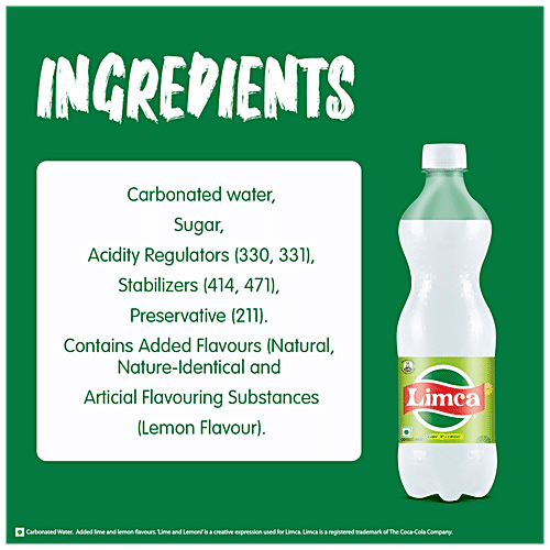 Buy Limca Soft Drink Lemon Flavour 600 Ml Online at the Best Price of ...