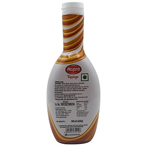 Buy Mapro Dessert Topping Butterscotch Syrup 500 Ml Bottle Online at ...