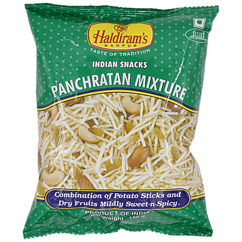 Buy Haldirams Panchratan Mixture 150 Gm Pouch Online at the Best Price of Rs 55 - bigbasket