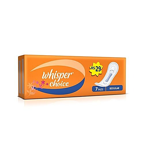 Buy Whisper Choice Sanitary Napkins Regular 7 Pcs Online At Best Price ...