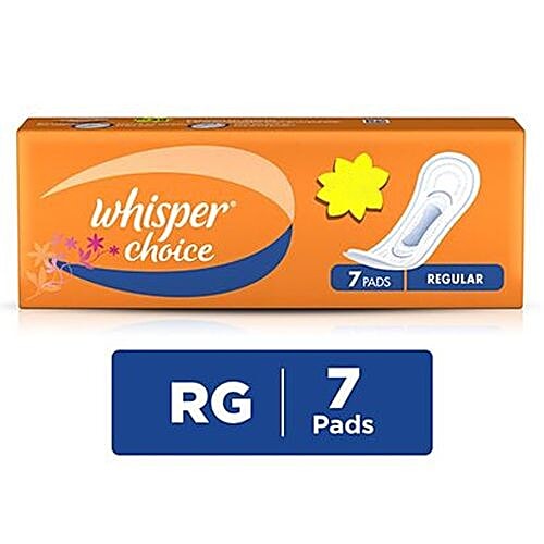 Buy Whisper Choice Sanitary Napkins Regular 7 Pcs Online At Best Price ...