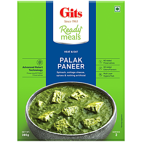 Buy Gits Ready Meals Palak Paneer 285 Gm Carton Online At Best Price of ...
