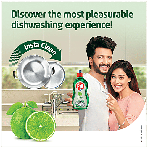 Buy Pril Dishwash Liquid Lime 750 Ml Bottle Online At Best Price of Rs ...
