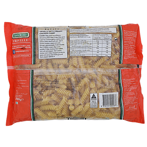 Buy San Remo Pasta Trivelle 500 Gm Pouch Online At Best Price of Rs 195 ...