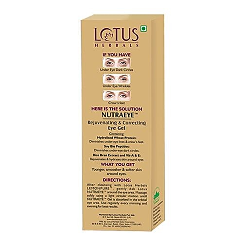 Buy Lotus Herbals Nutraeye Rejuvenating & Correcting Eye Gel Online at ...