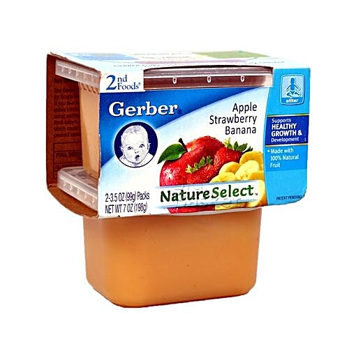 Buy Gerber Nature Select Apple Strawberry Banana 2Nd Foods For Sitters ...