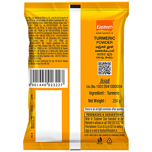 Buy Eastern Powder Turmeric 250 Gm Pouch Online At Best Price of Rs 63 ...