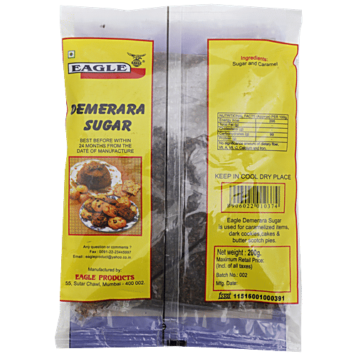 Buy Eagle Sugar - Demerara 200 gm Pouch Online at Best Price. - bigbasket