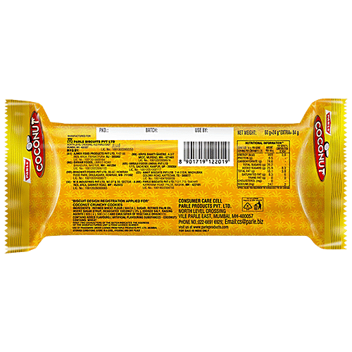 Buy Parle Biscuits Coconut Crunchy With Real Coconut 96 Gm Pouch Online ...