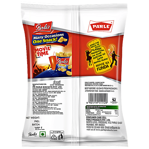 Buy Parle Potato Crisps Classic Salted 35 Gm Pouch Online At Best Price ...