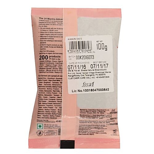 Buy 24 Mantra Organic Ajwain 100 Gm Pouch Online at the Best Price ...