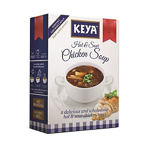 Buy Keya Instant Cup-A-Soup - Hot & Sour Chicken Online at Best Price ...