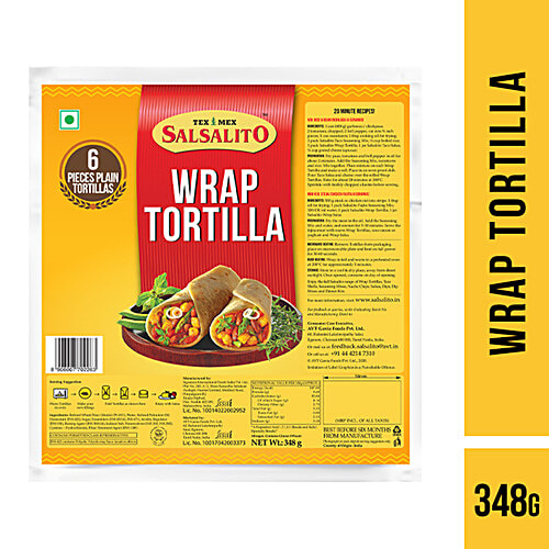 Buy Tex Mex Salsalito Tortilla Original Wrap 348 Gm Online At Best ...