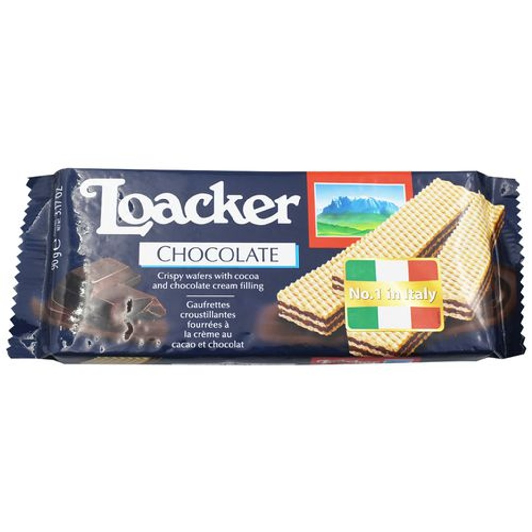 Buy Loacker Tortina Mini Wafer Original Crispy Milk Chocolate 90 Gm ...