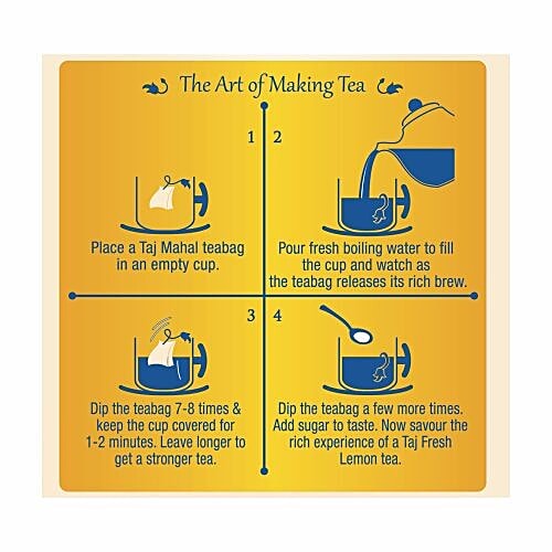 Buy Taj Mahal Tea Bags - Fresh Lemon 25 pcs Online at Best Price. of Rs ...