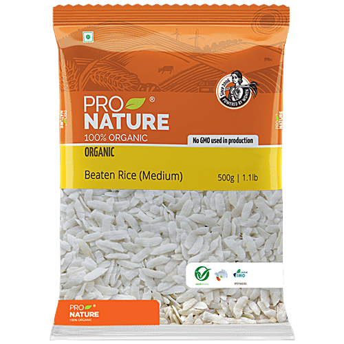 Buy Pro Nature Organic Beaten Rice 500 Gm Pouch Online At Best Price of ...