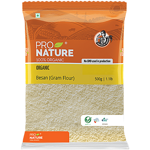 Buy Pro Nature Organic Besan 500 Gm Pouch Online At Best Price of Rs ...