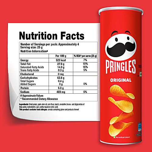 Ingredientes Originais Pringles