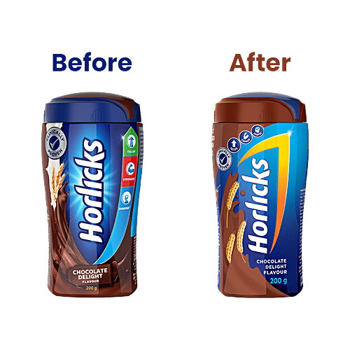 Buy Horlicks Health Nutrition Drink Chocolate Flavour 200 Gm Jar Online ...