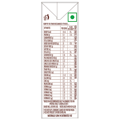 Buy Sofit Soya Drink Chocolate Online at Best Price of Rs 210 - bigbasket
