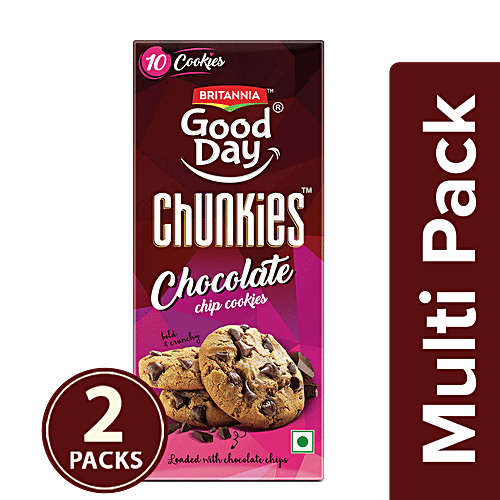 Buy Britannia Good Day - Chunkies 2x100 gm (Multipack) Online at Best ...