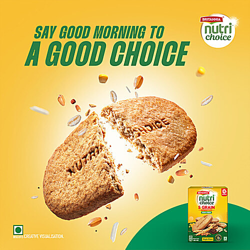 Buy Britannia Nutri Choice - 5 Grain Biscuits 2x200 gm (Multipack ...