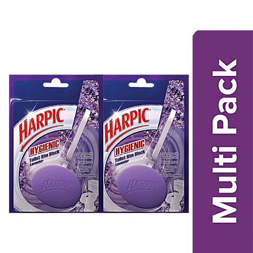 Buy Harpic Hygienic Toilet Rim Block - Lavender 2x26 gm (Multipack ...